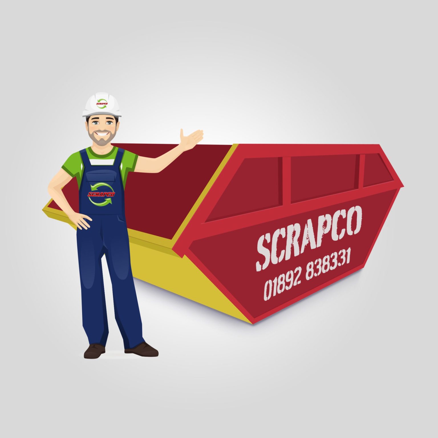 8 Cubic Yard General Mixed Waste Skip - ScrapCo Skip Hire